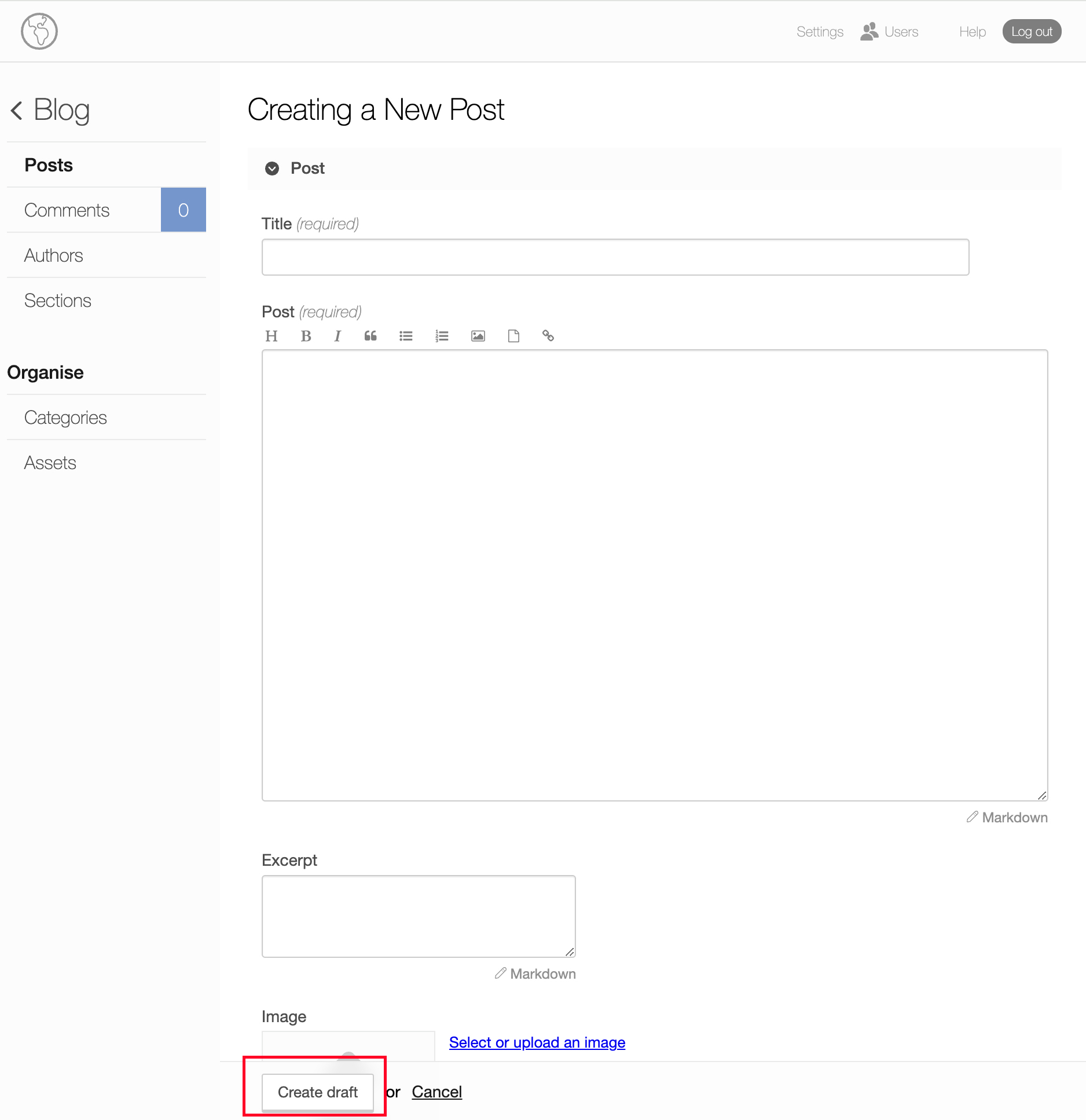 Creating your first basic post